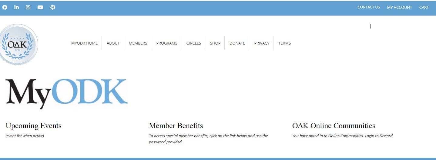 MyODK - Omicron Delta Kappa